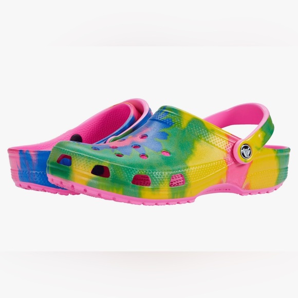 CROCS | Shoes | Crocs Colorful Tie Dye Clogs | Poshmark
